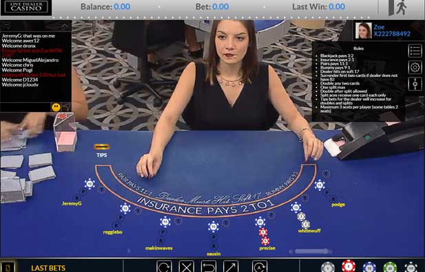 Visionary iGaming Live Blackjack Variations - For US Players
